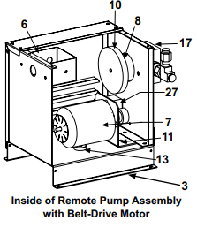 Reznor Complete Pump Assembly Belt/Pulley System - PN: 209569 (RA/RAD ...